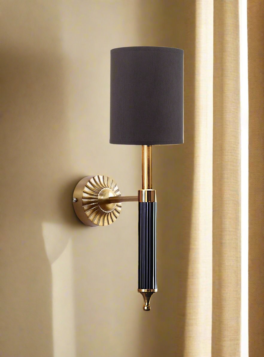 Modern Wall Light For Living Room | Antique Brass Finish Lamp - Osha ...