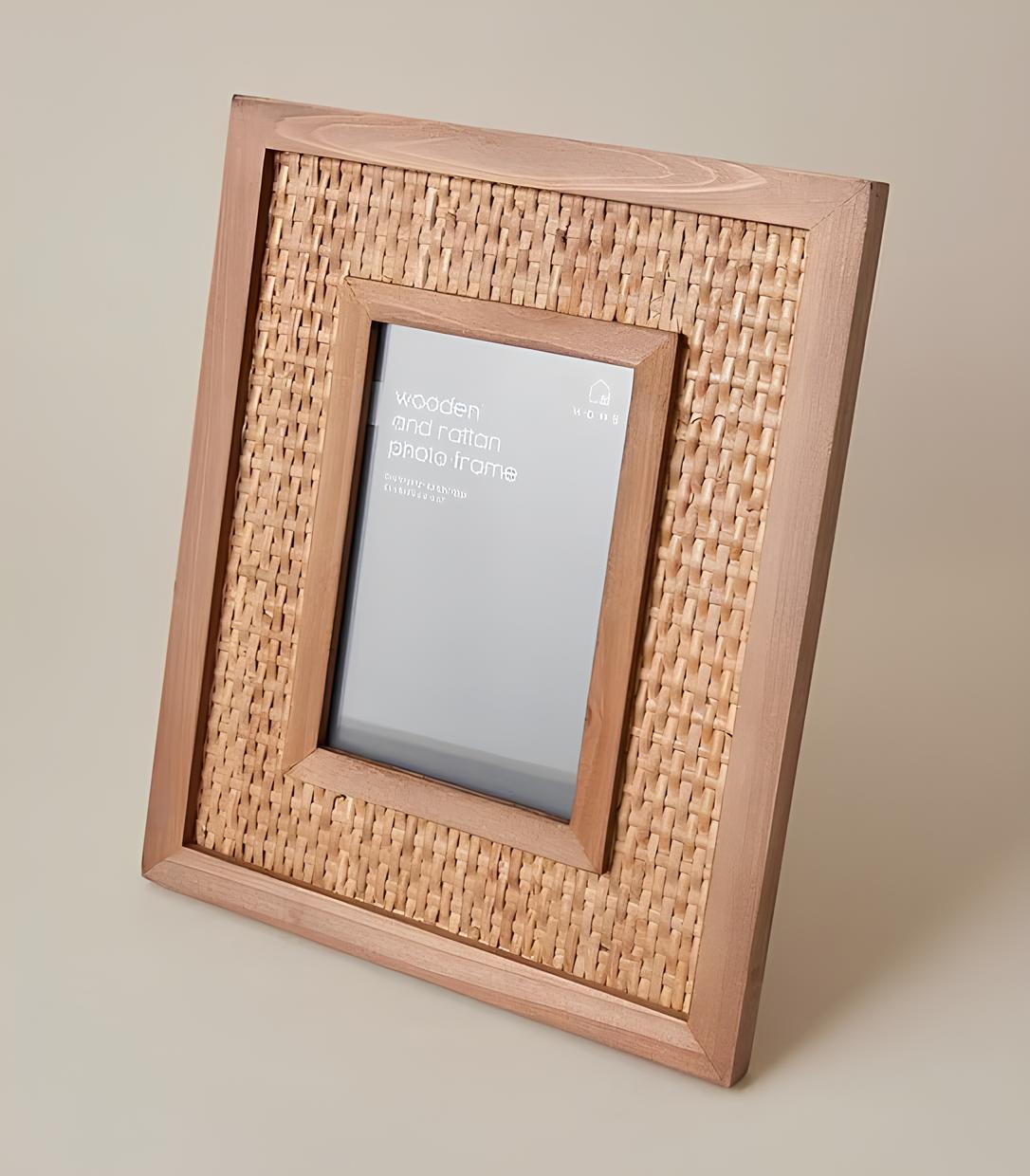 Rattan Photo Frame | Cane Photo Frame | Bamboo Photo Frame - Asmee – Akway